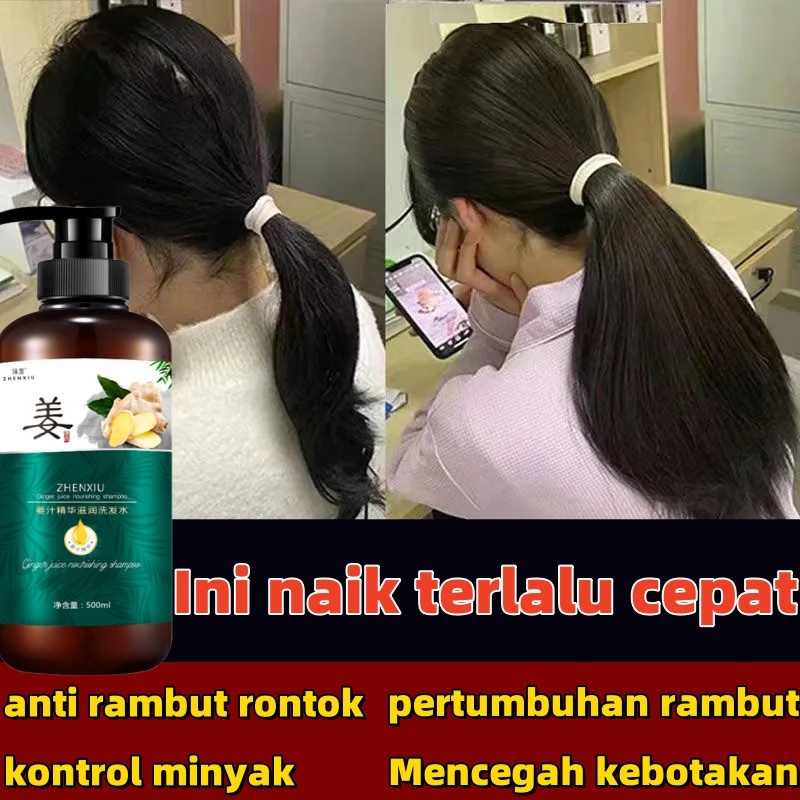 Jual Sampo Penumbuh Rambut Cepat shampo jahe 500ml anti rontok rambut anti gatal folikulitis ...