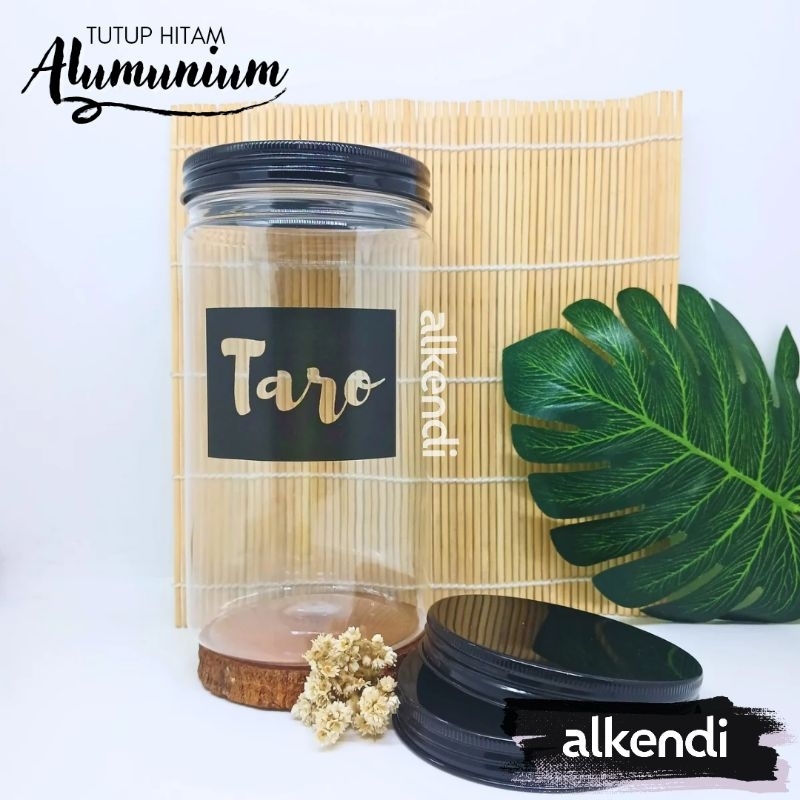 Jual [1000 ML] TOPLES BUBUK MINUMAN - TUTUP ALUMUNIUM HITAM | Shopee Indonesia