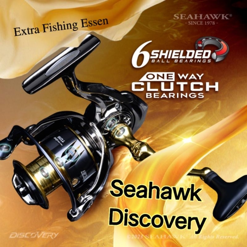 Jual Terbaru!! Reel Seahawk DISCOVERY 1000 3000 power handle alumunium ...