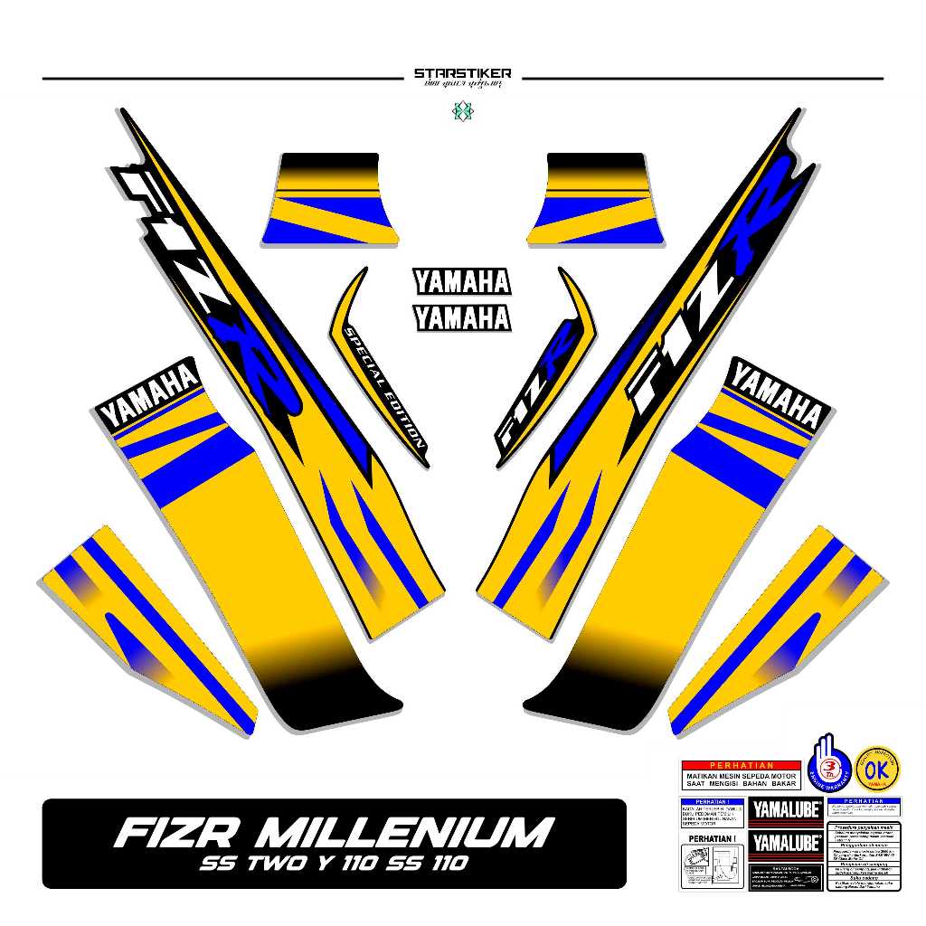 Jual Striping F1zr Motif X39 / Fiz R / 1997 / 1998 / 1999 / 2000 / 2001 ...