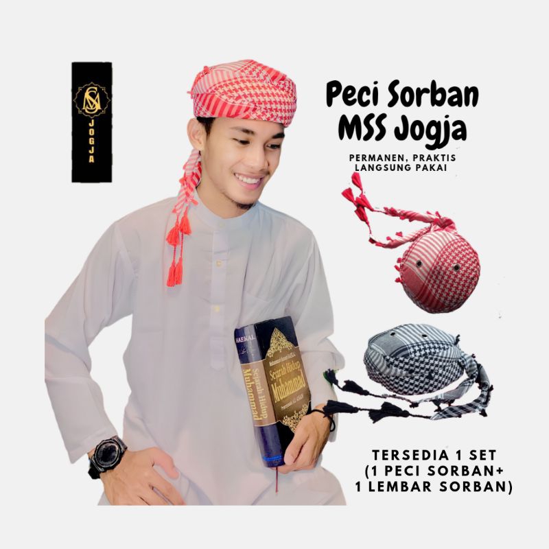 Jual Peci Sorban MSS Jogja Imamah Instan Permanen Praktis Langsung ...