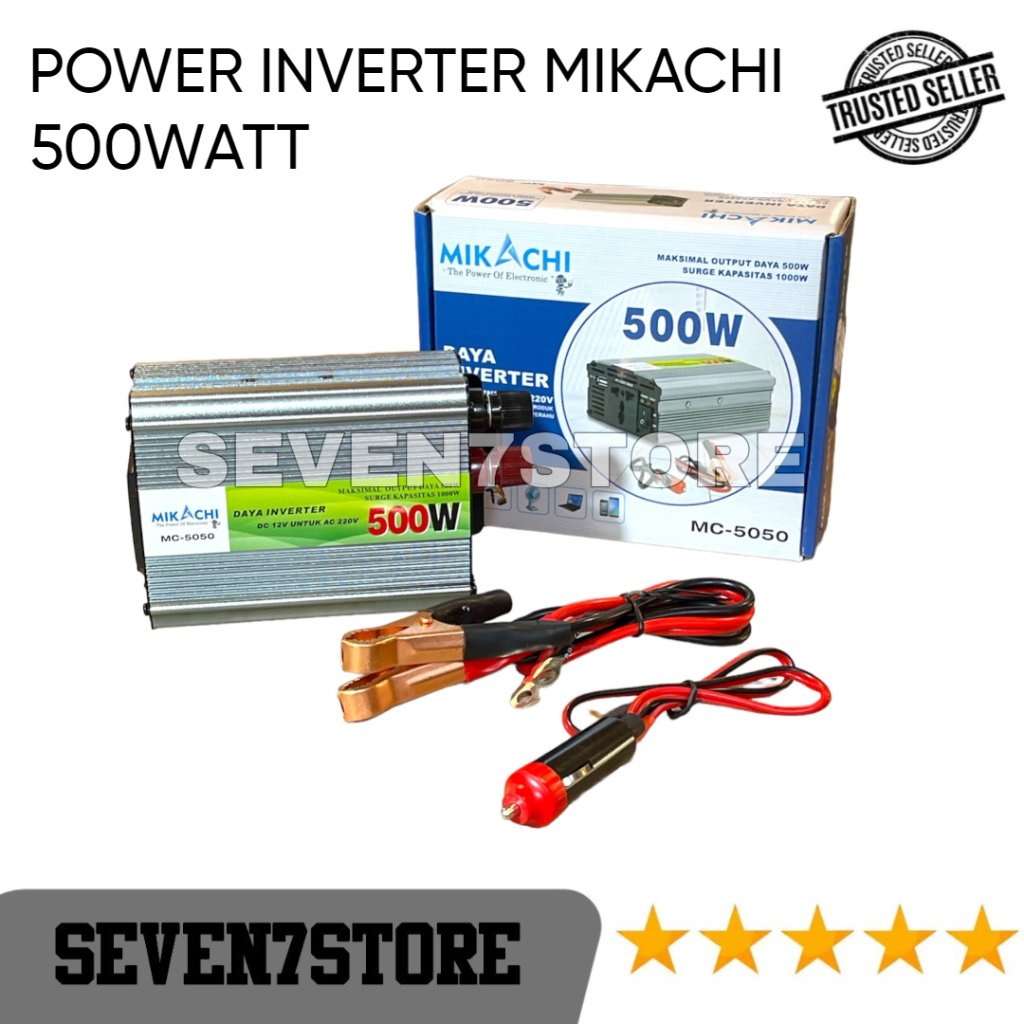 Jual Power Inverter DC to AC 500 Watt 500 Wat Mikachi MC 5050 | Shopee ...