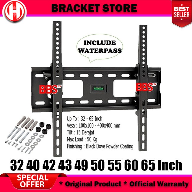 Jual Bracket TV 60 55 50 43 32 Inch Brecket TV TILT LOOKTECH 60T ...
