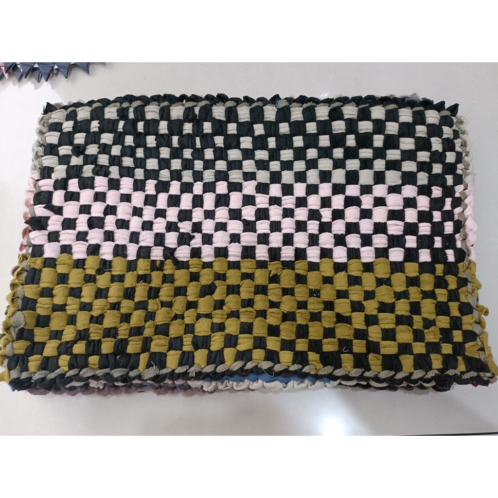 Jual KESET ANYAM PELANGI ANTI SLIP / ALAS KAKI TENUN UKURAN 60cm x 40cm ...