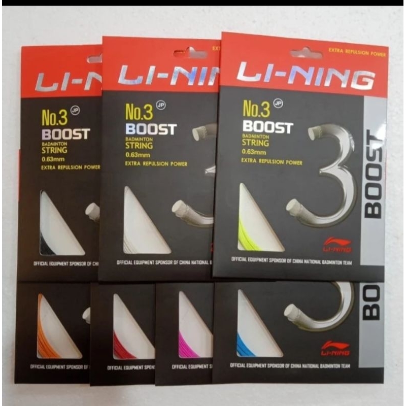 Jual Senar Badminton Lining String Li Ning Number 3 Boost No 3 No3 0 ...