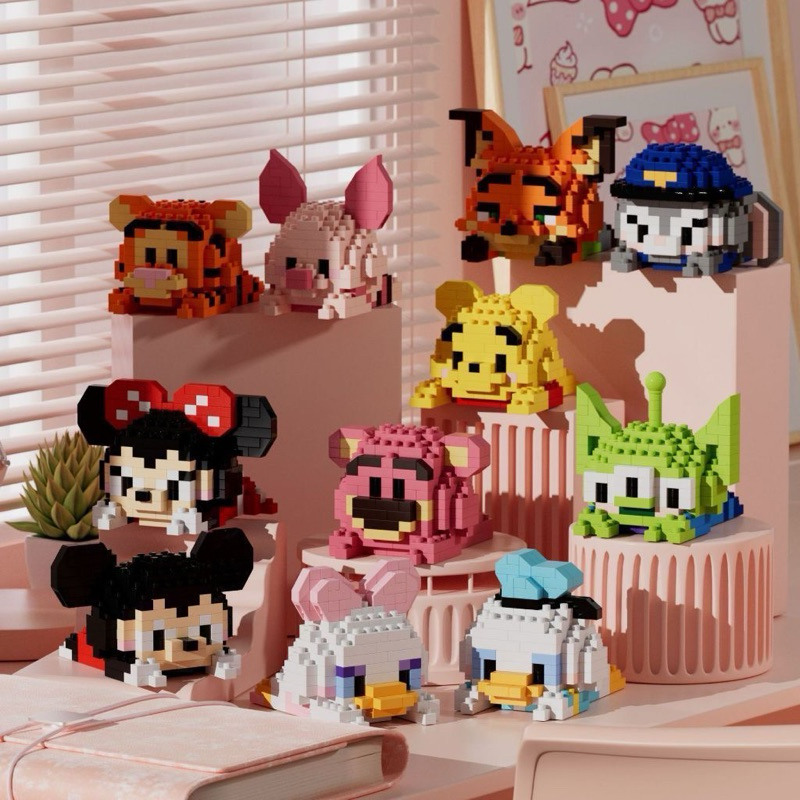 Jual Bricks LAZY Mini Toys Mainan Balok Susun Karakter Kartun Disney ...