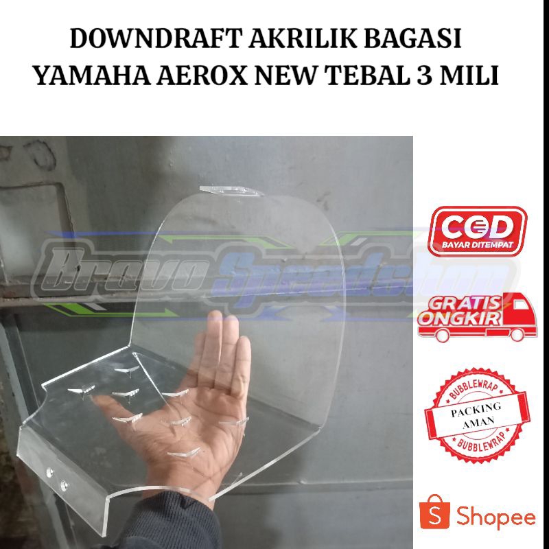 Jual Akrilik bagasi cover sekat bagasi aerox new downdraft bahan ...