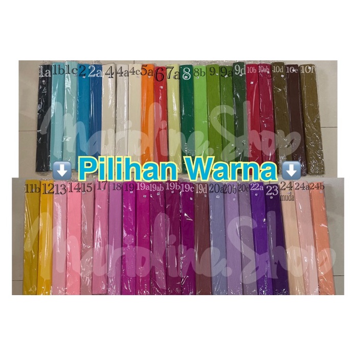 Jual KI3 Kertas Krep Crepe Paper Flower Paper Roll Kertas Krep Tebal ...