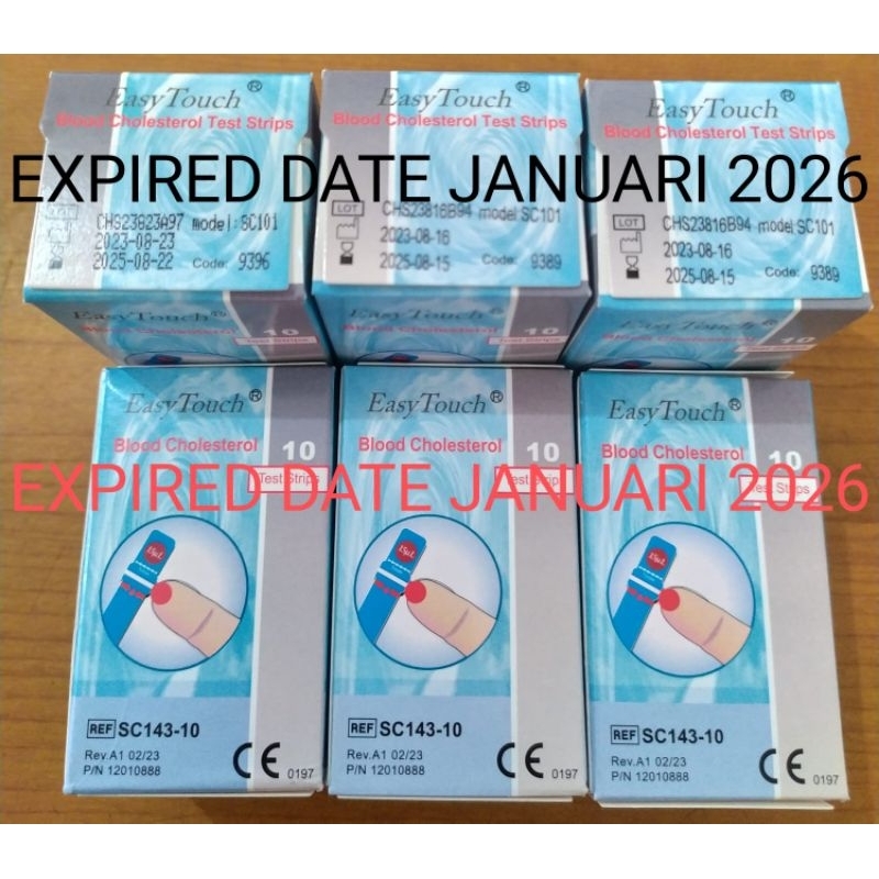 Jual Easy touch Cholesterol Strip/Easytouch kolesterol/Strip Kolesterol ...