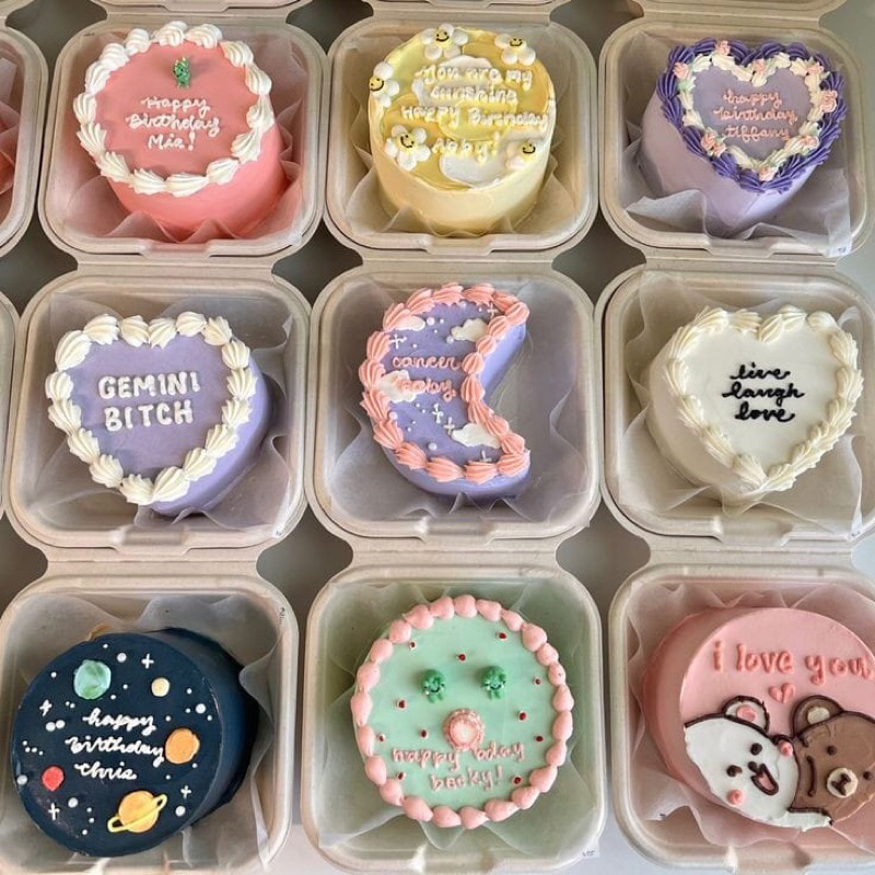Jual Mini Bento Cake / Korean Lunch Box / Kue Ulang Tahun | Shopee ...