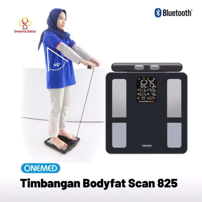 Jual Onemed - Timbangan Badan BMI Body Fat 825 With Bluetooth Android ...