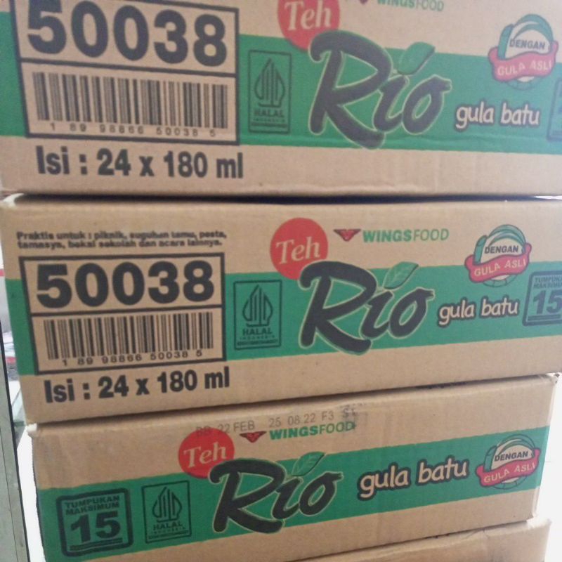 Jual Teh rio gula batu 1dus isi 24 ( grab/Go-Jek/Shopee) | Shopee Indonesia
