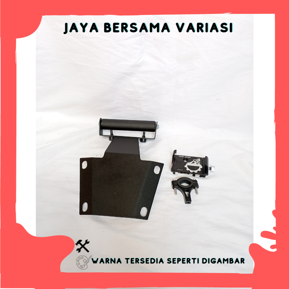 Jual PAKET HOLDER GPS HP CB 150 X PHONE HOLDER ALUMUNIUM STANG MOTOR ...