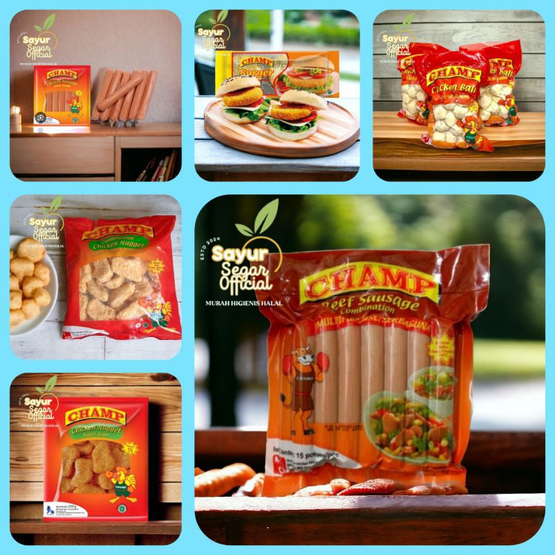 Jual Aneka Varian Produk Champ Sosis Ayam, Sapi, Nugget, Bakso Ayam ...