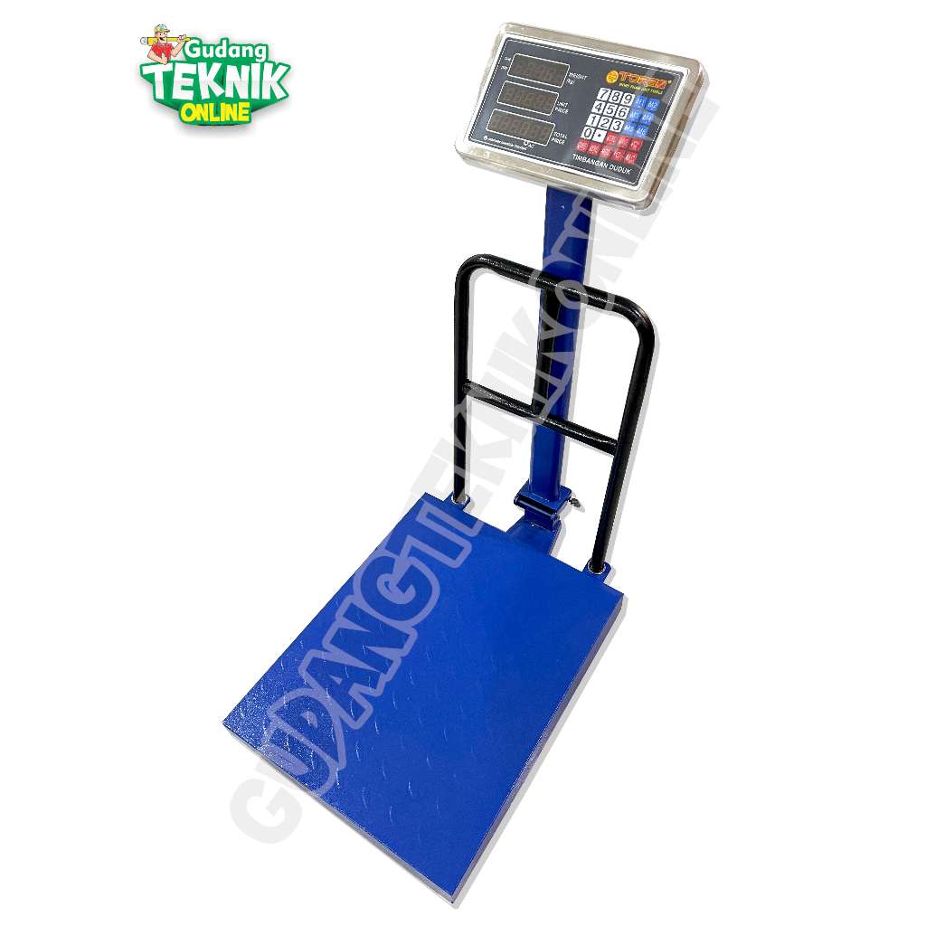 Jual Timbangan Digital Duduk 150kg Rail TORA / Timbangan Duduk Tiang 150 Kg TORA | Shopee Indonesia