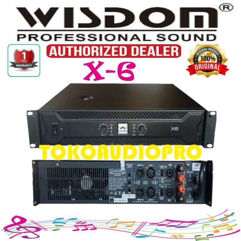 Jual Wisdom X6 Power Amplifier Wisdom X-6 | Shopee Indonesia