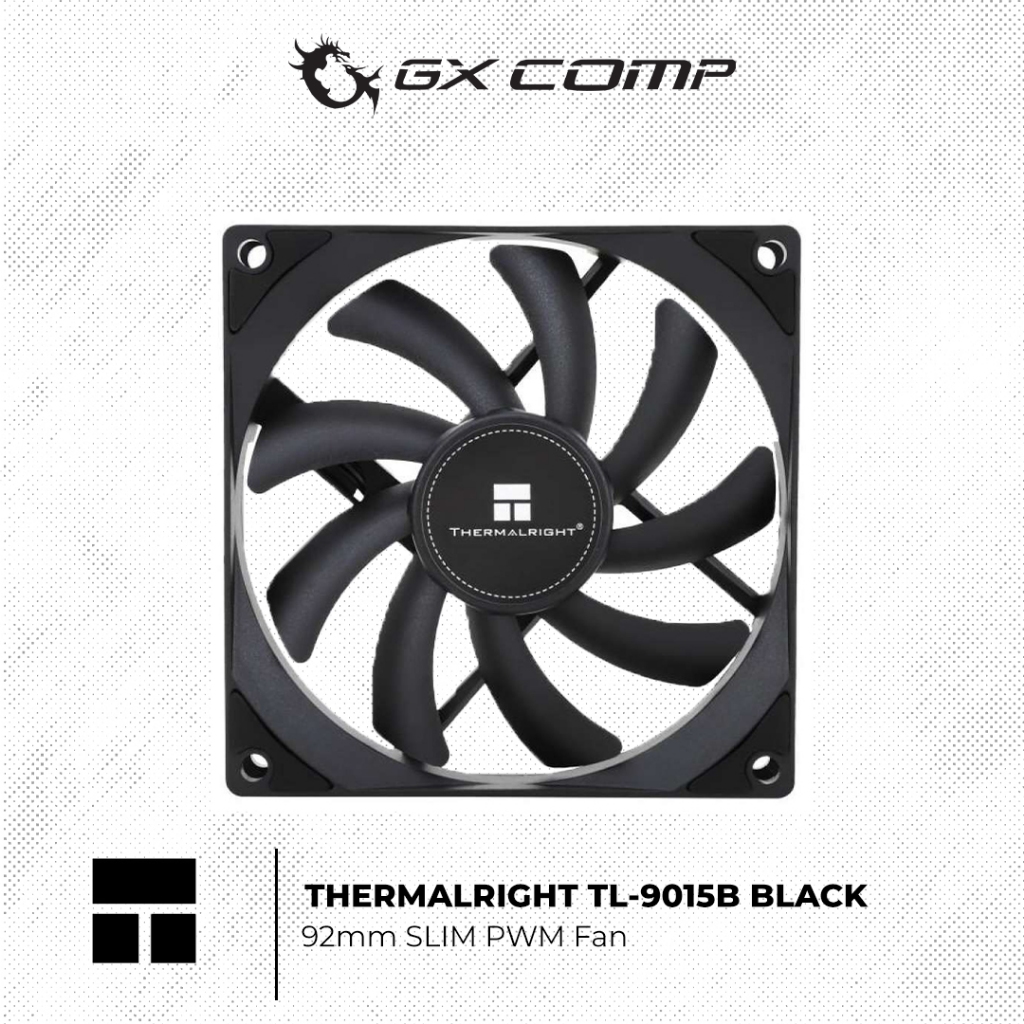 Jual THERMALRIGHT TL-9015B Black 92mm SLIM PWM Fan | Shopee Indonesia