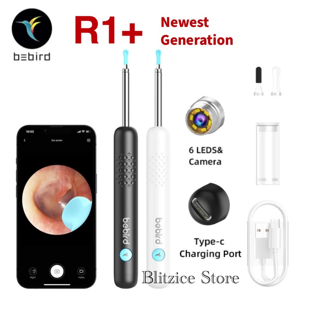 Jual Original Bebird R1+ Upgraded R1 Plus Smart Visual Ear Stick ...
