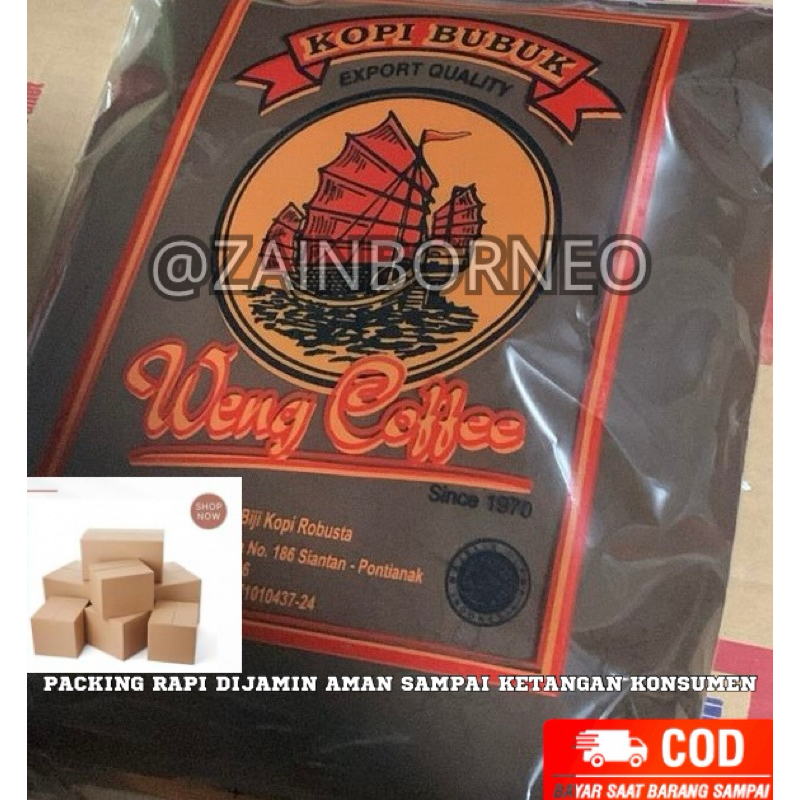 Jual Kopi bubuk weng coffee 1 bungkus 1000gr original | Shopee Indonesia