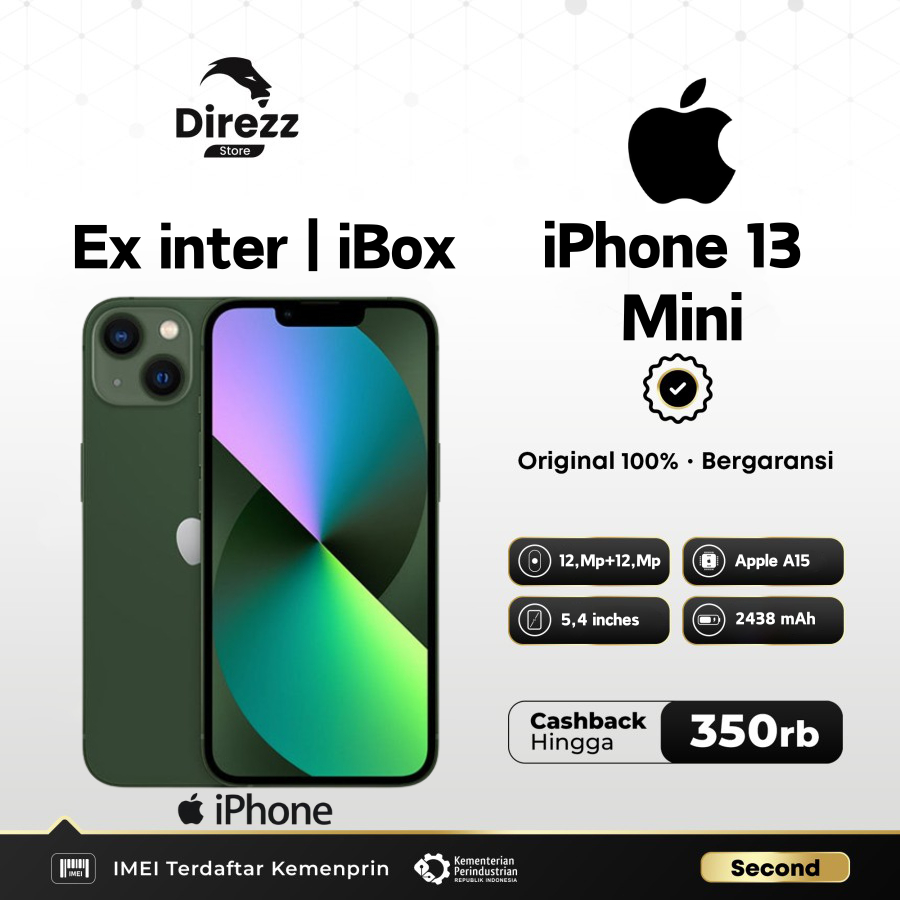 Jual IPhone 13 mini 128GB | 256GB | 512GB Ex IBox Indonesia | Shopee Indonesia