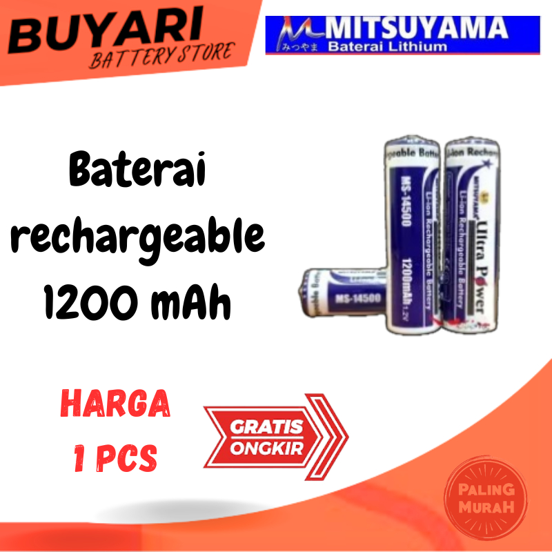 Jual Baterai Ultra Power MITSUYAMA AA Rechargeable Battery Batre Cas AA ...