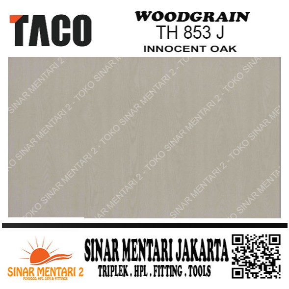 Jual TACO HPL WOODGRAIN TH 853 J INOCENT OAK | Shopee Indonesia
