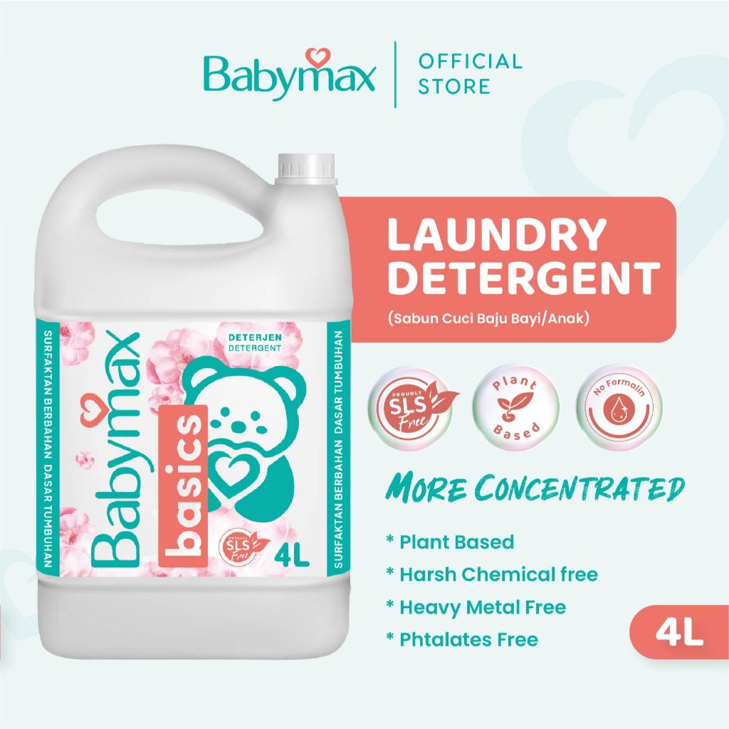 Jual Babymax Basics Detergent 4000 mL (Jerigen) - Deterjen Bayi - Baby ...