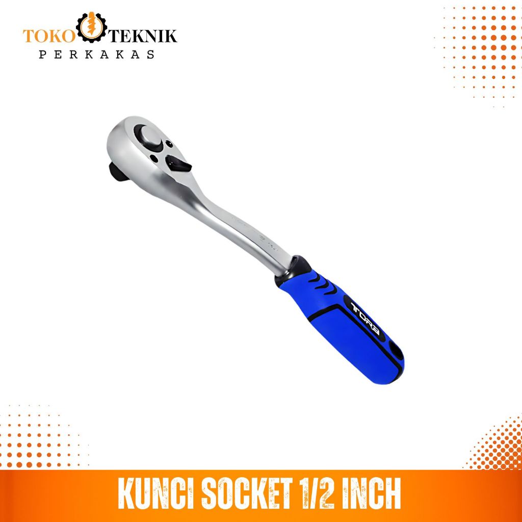 Jual Kunci Rachet Socket Handle Shock 1/2" TORA Quick Wrench Sock Sok ...