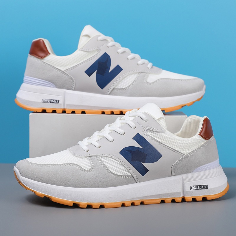 Jual Sepatu Pria Import Sneakers Kasual Tersedia Warna Abu-Hitam Cocok ...