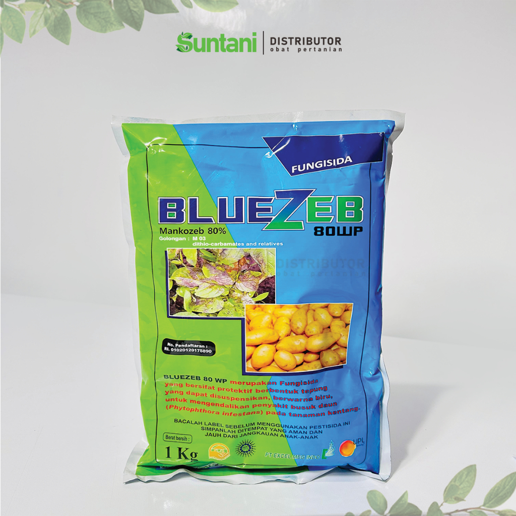 Jual Bluezeb 80wp- 1kg Fungisida sistemik ( Obat jamur daun tanaman ...