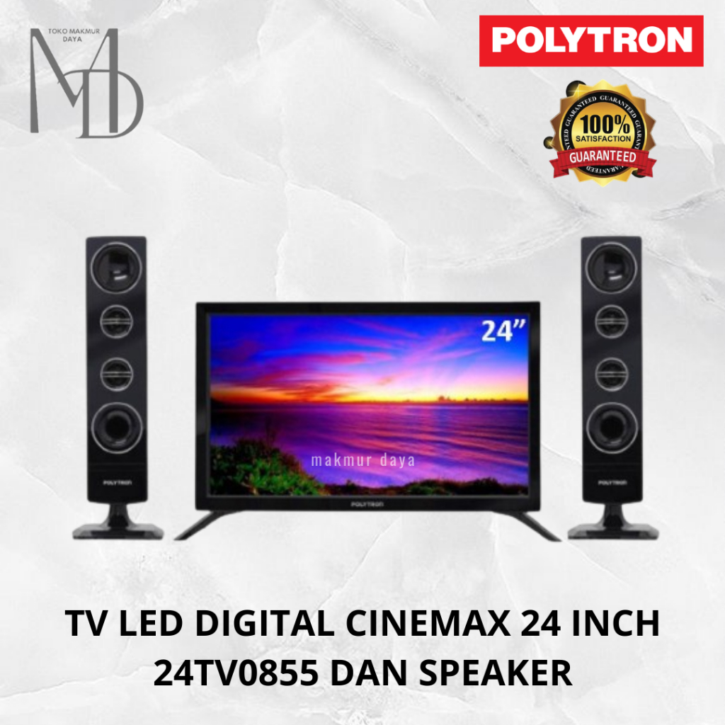 Jual Polytron TV LED Digital Cinemax 24 Inch PLD 24TV0855 / 24TV1855 ...