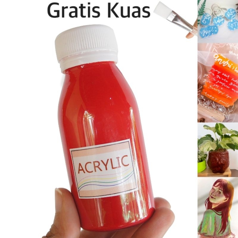 Jual Cat Acrylic (80ml) Premium Cat Lukis Akrilik waterbased serbaguna ...