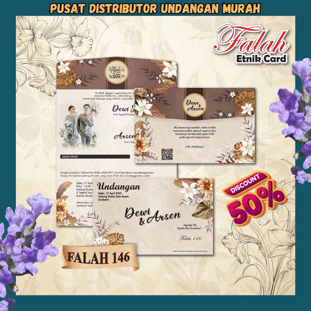 Jual Blangko Undangan Falah 146 | Blangko Undangan Murah Blangko Undangan|Blangko Kosong Harga ...