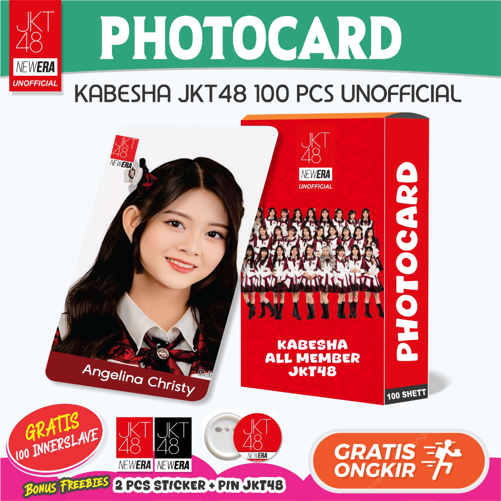 Jual Photocard Jkt48 100 Pcs Kabesha All Member JKT48 100 Pcs Bonus Innersleeve COD | PC JKT48 ...
