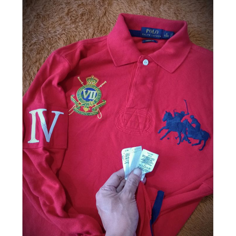 Jual baju kerah kaos polo rugby ralph lauren long sleeve | Shopee Indonesia