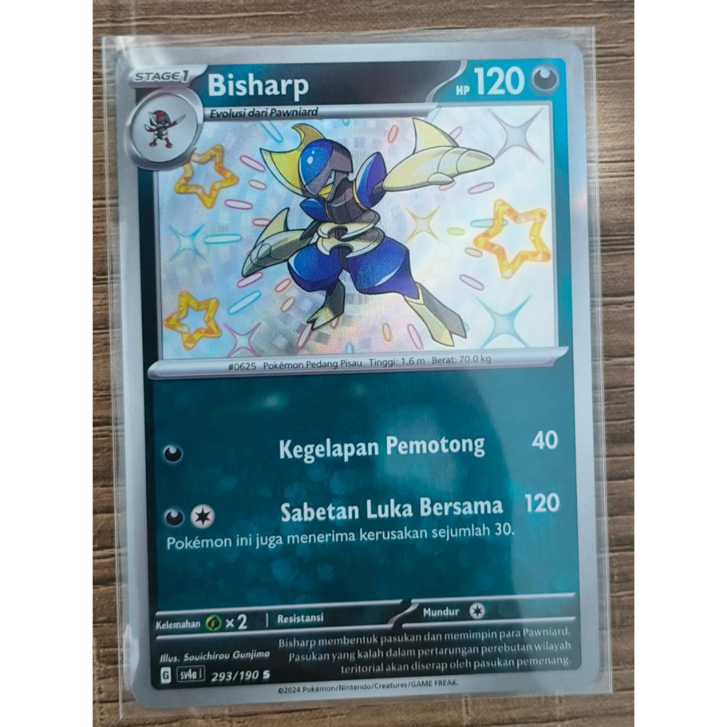 Jual Kartu Pokemon Original TCG sv4a 293/190 Bisharp Shiny Bahasa Indonesia | Shopee Indonesia