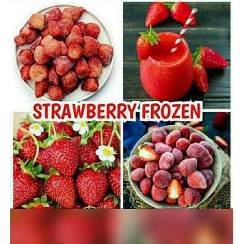 Jual Strawberry Frozen Kemasan 1kg | Shopee Indonesia