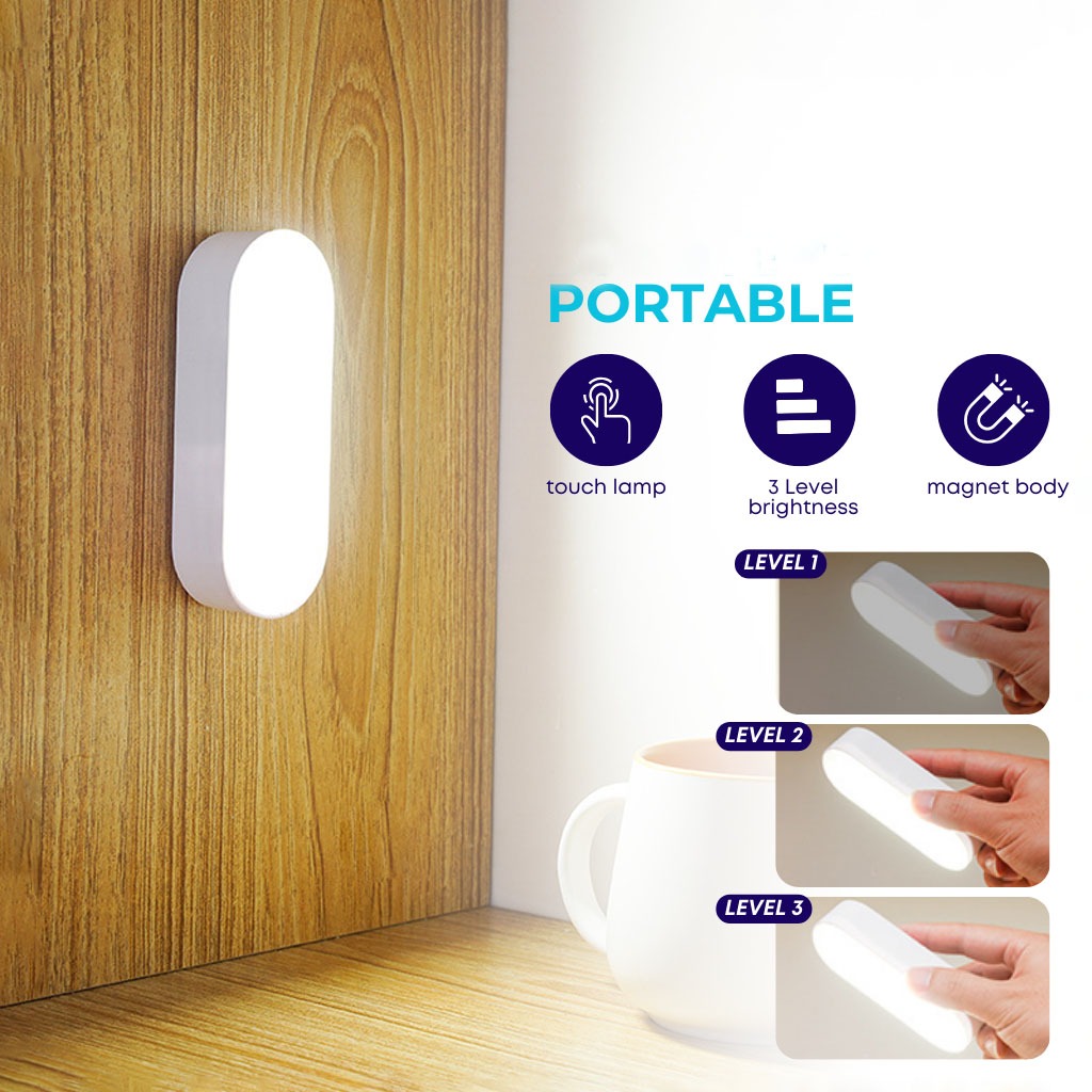 Jual Lampu Sensor Gerak Magnetic Motion Sensor Lampu Stick Panjang LED ...