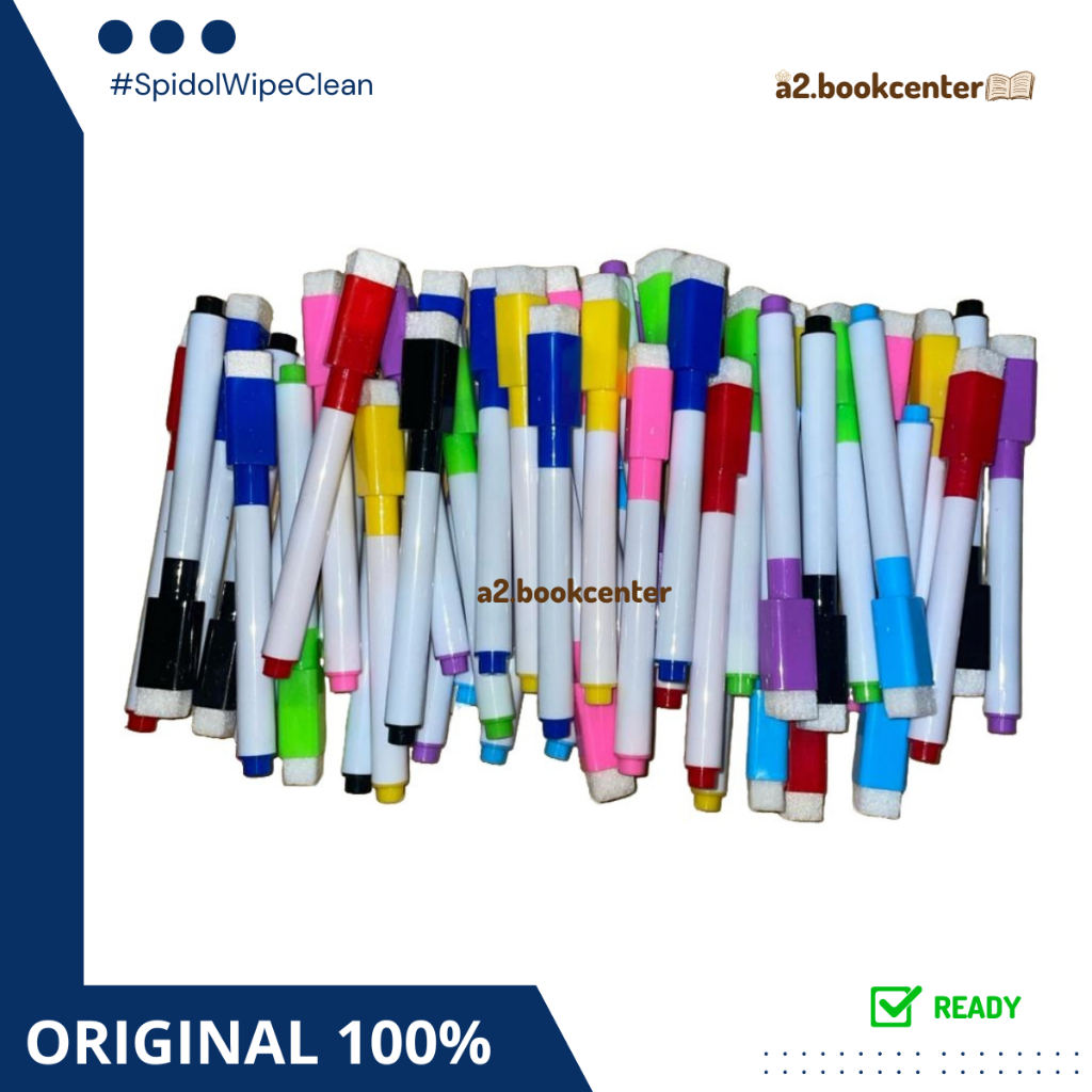 Jual [ABC] READY Spidol Wipe & Clean / Spidol White Board Mini | Shopee ...
