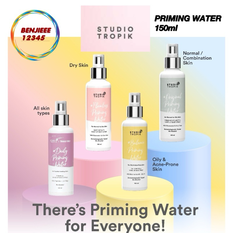 Jual Studio Tropik Priming Water 150ml Original Balance Flawless Daily setting spray make up ...