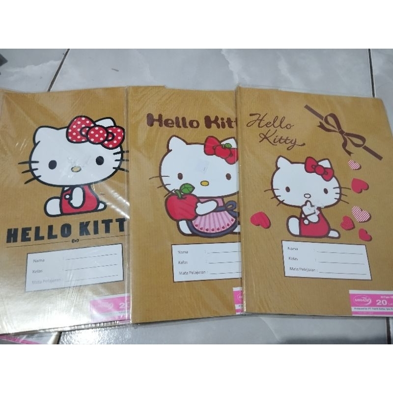 Jual (10 lembar) SAMPUL BUKU UKURAN QUARTO HELLO KITTY / SAMPUL BUKU ...
