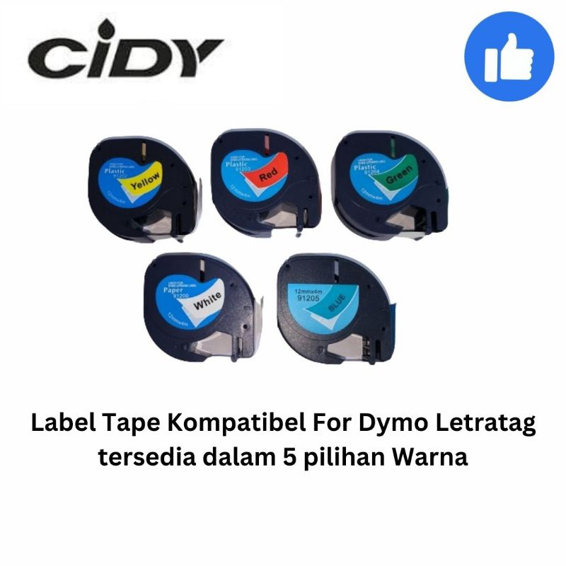 Jual Dymo label tape printer white paper maker marker LetraTag plastic ...