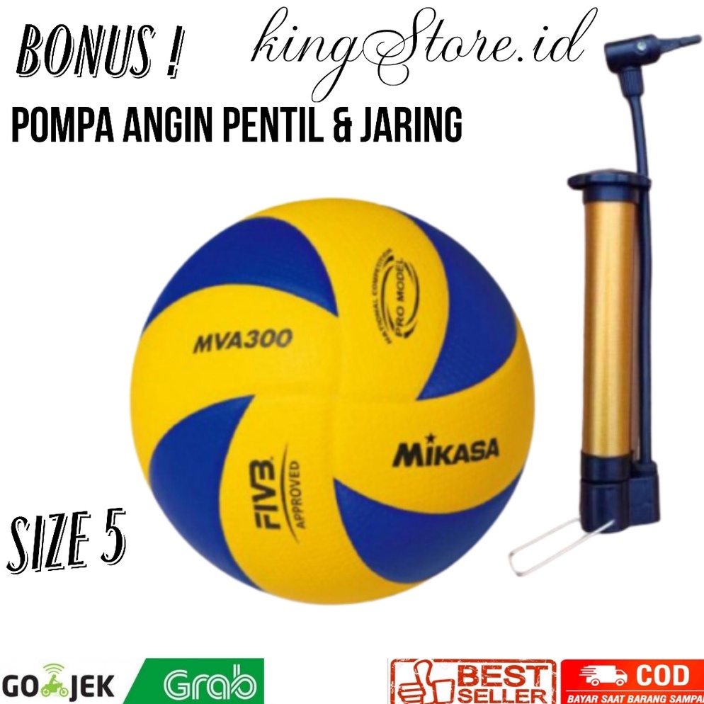 Jual KODE Q3W5 Bola Voli Volly Voly MIKASA Mva3 Murah Bonus Pompa Angin ...