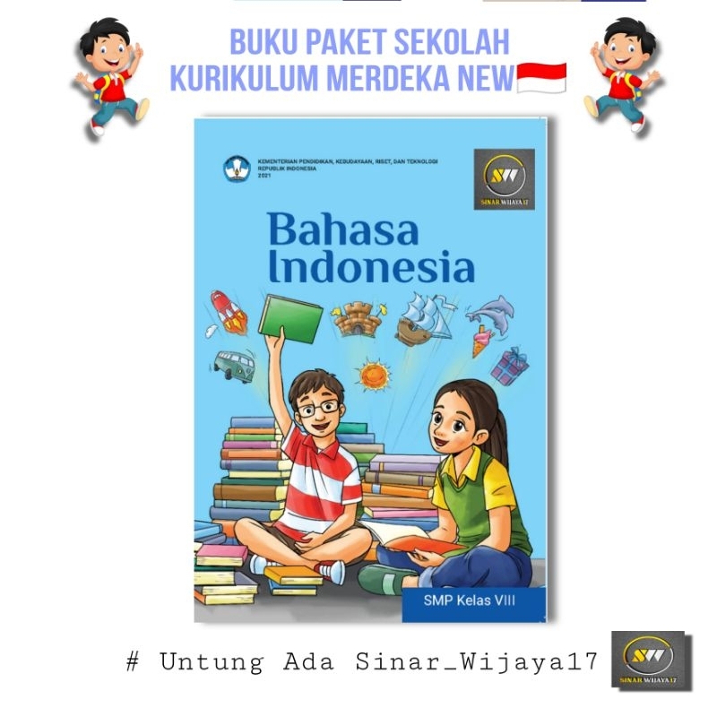 Jual Buku Paket Bahasa Indonesia Kelas 8 Smp Kurikulum Merdeka Kementrian 2021 | Shopee Indonesia