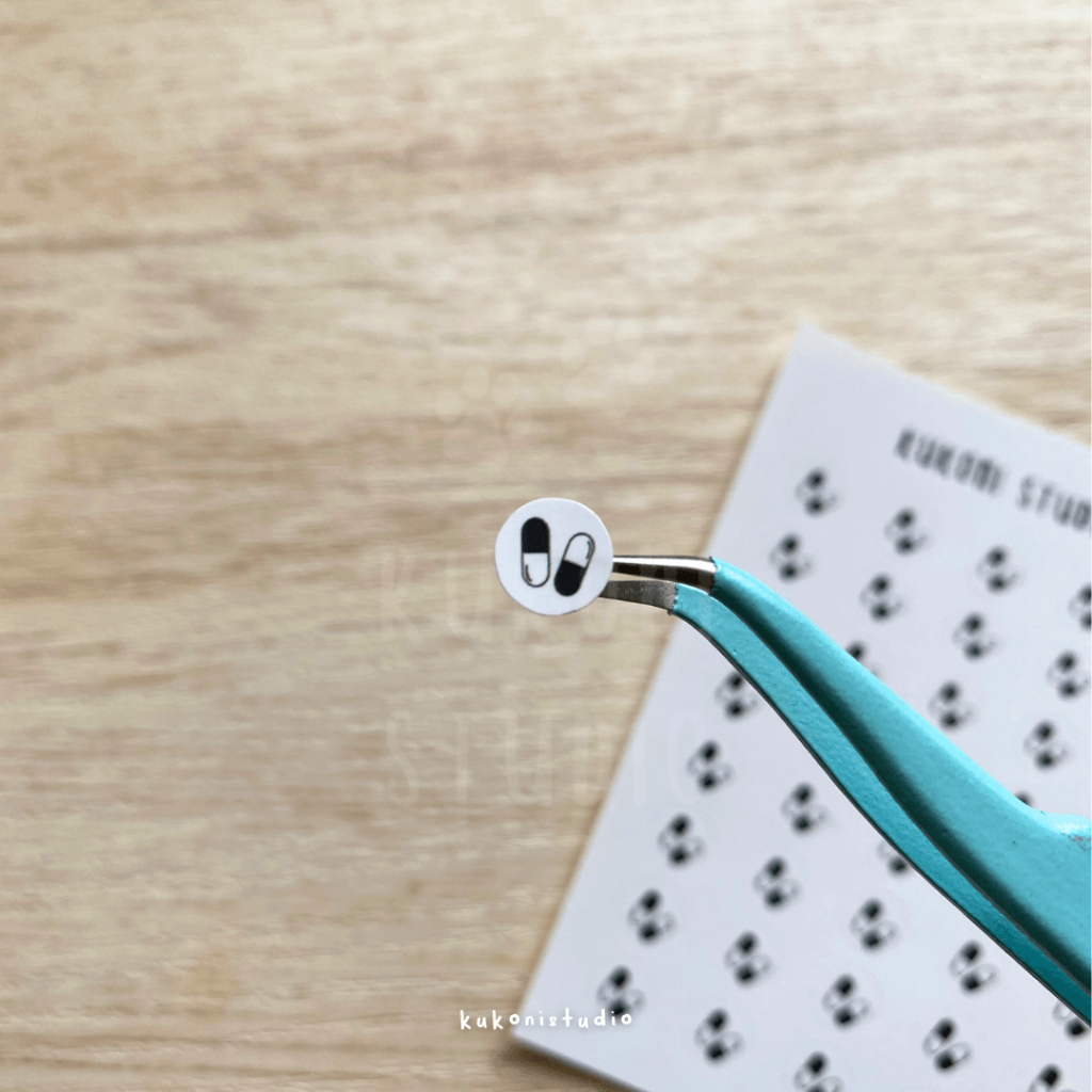 Jual Stiker Obat/Kapsul (Medicine/Capsule Sticker) | Kukoni Studio Tiny ...