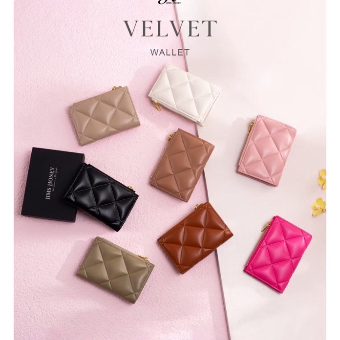 Jual Unggul velvet mini wallet dompet original ready murah jakarta ...