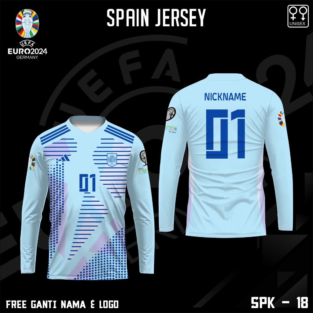 Jual Jersey football kaos kiper bola timnas spanyol baju piala eropa ...