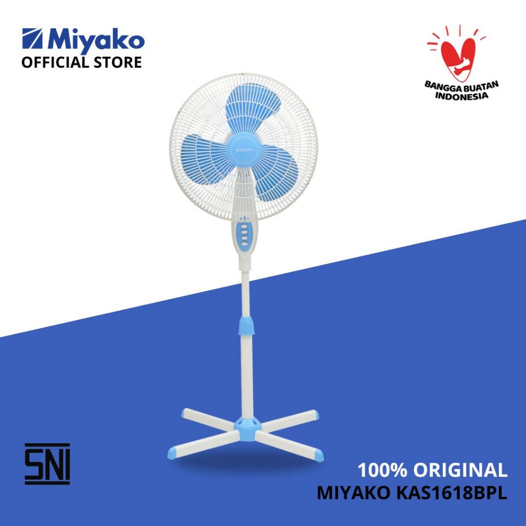 Jual Kipas Angin Miyako KAS1618BPL Stand Fan - Kipas berdiri 16 Inc ...