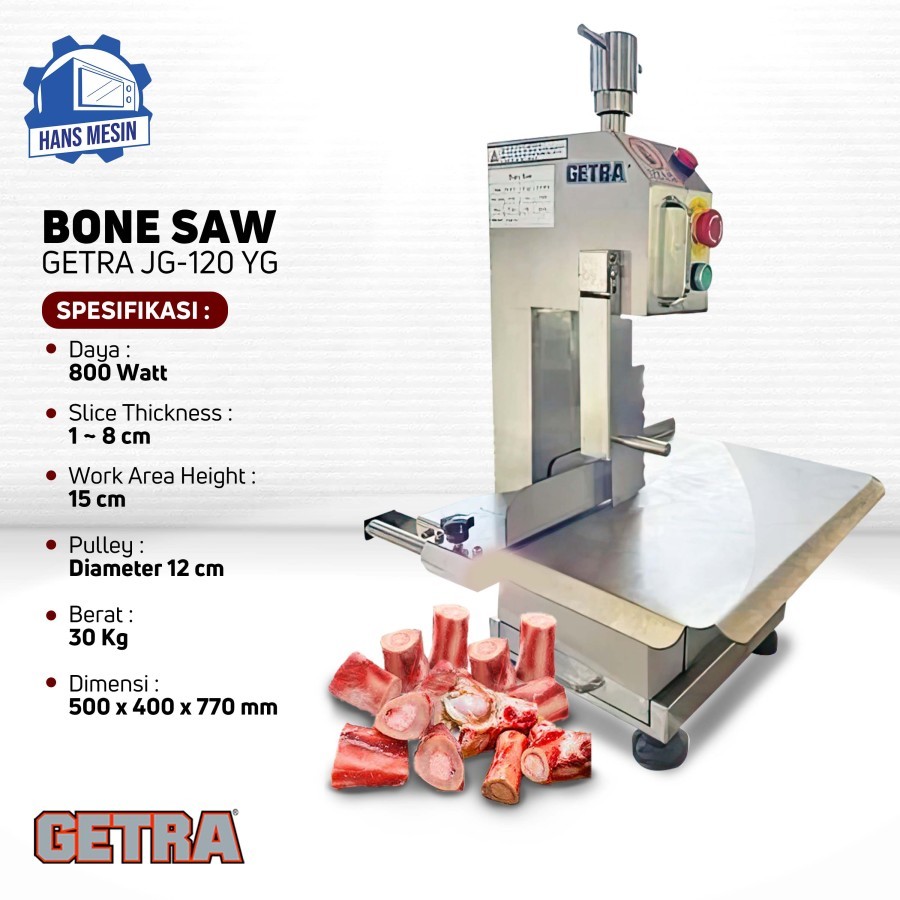Jual GETRA JG 120YG JG-120YG MESIN POTONG DAGING TULANG BEKU BONE SAW ...