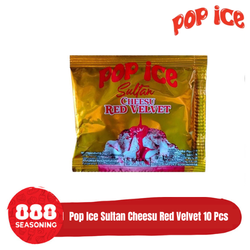 Jual POP ICE SULTAN CHEESU RED VELVET FLAVOUR 10 SACHET | Shopee Indonesia
